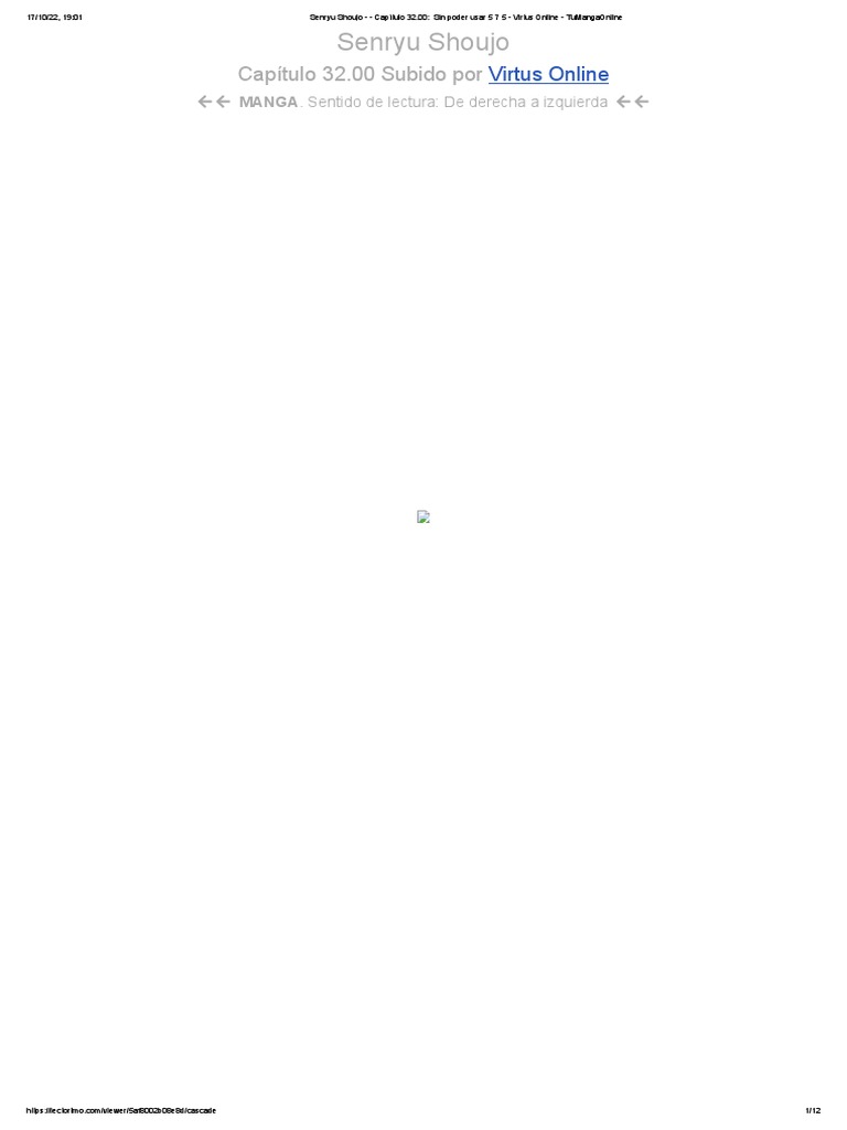 Senryu Shoujo - Capítulo 32.00 - Sin Poder Usar 5 7 5 - Virtus Online - TuMangaOnline | PDF