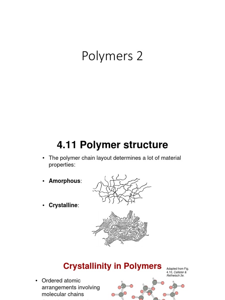 02 Polymers | PDF | Polymers | Crystal