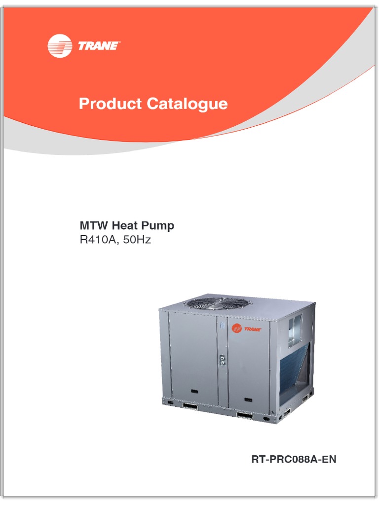 Catalogue des unités Trane RTU | PDF