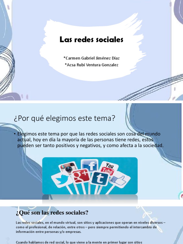 Impacto de las Redes Sociales en la Sociedad | PDF | Servicio de redes ...