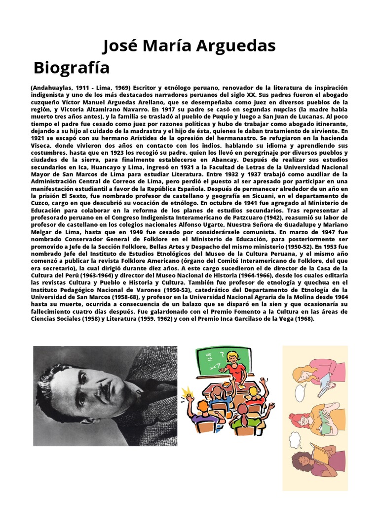 José María Arguedas Biografía | PDF