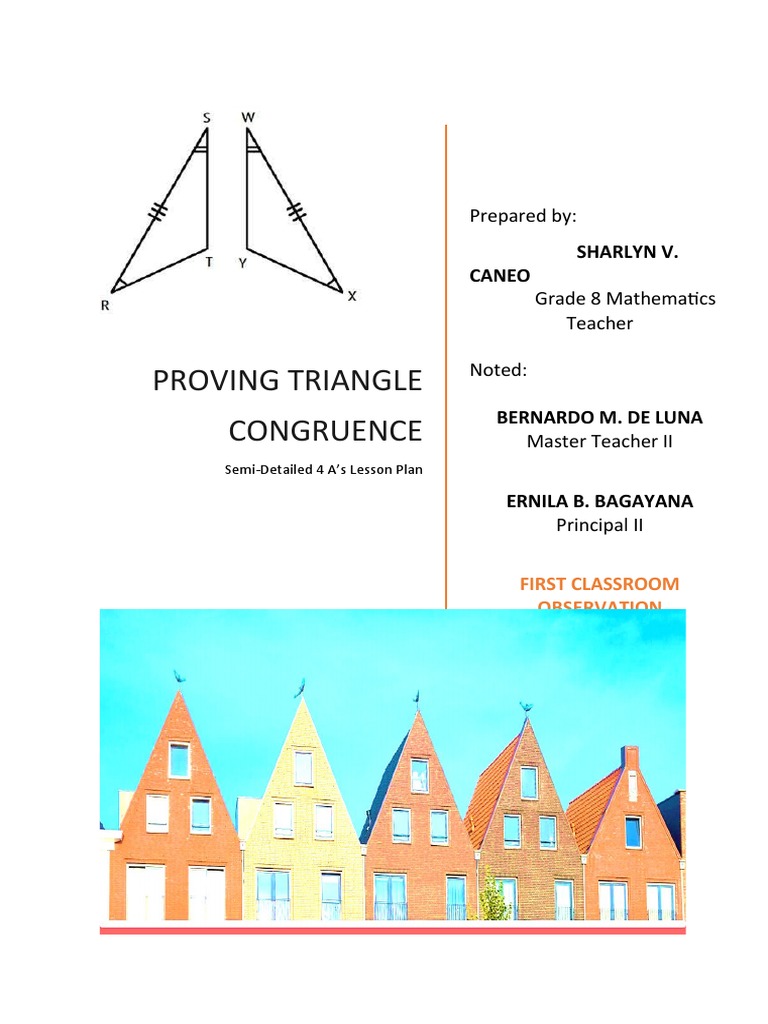 Triangle Proof Teaching Analysis | PDF | Mathematical Proof | Axiom