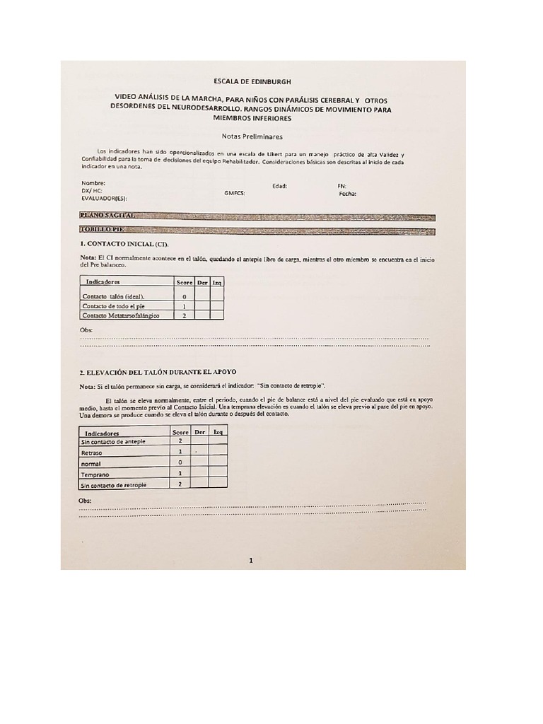 Escala Edinburgh | PDF