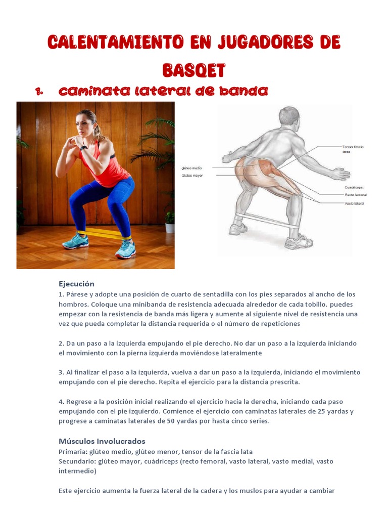 Calentamiento en Jugadores de Basqet | PDF | Anatomía humana | Anatomía ...