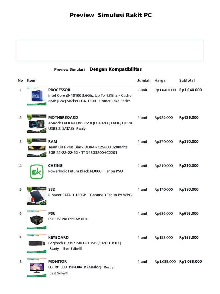 PC Scan Kartu 230323 | PDF