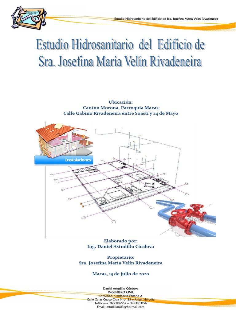 Estudio Hidrosanitario de Un Edificio | Descargar gratis PDF | Alcantarillado | Tubería ...