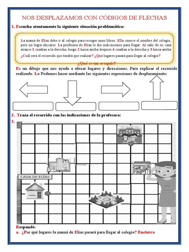 Nos Desplazamos Con Flechas | PDF