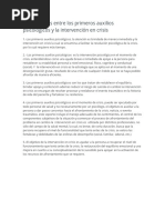 Modelo CASIC en Intervención en Crisis | PDF | Conceptos psicologicos ...