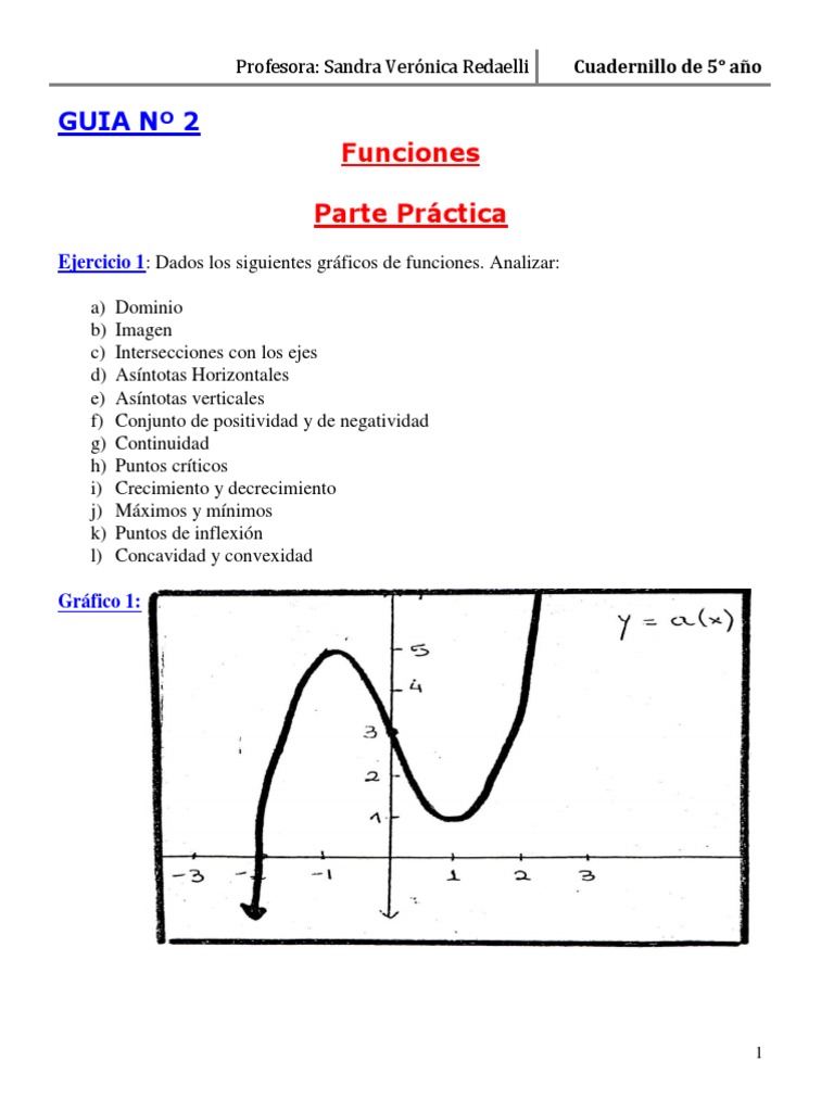 GUIA 2: Analisis de Funciones | PDF | Análisis matemático | Geometría