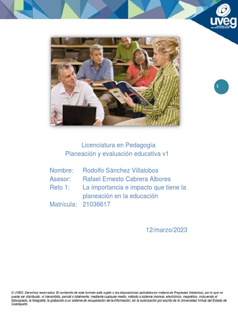 Sánchez Rodolfo R1 U1 | PDF | Planificación | Enseñando