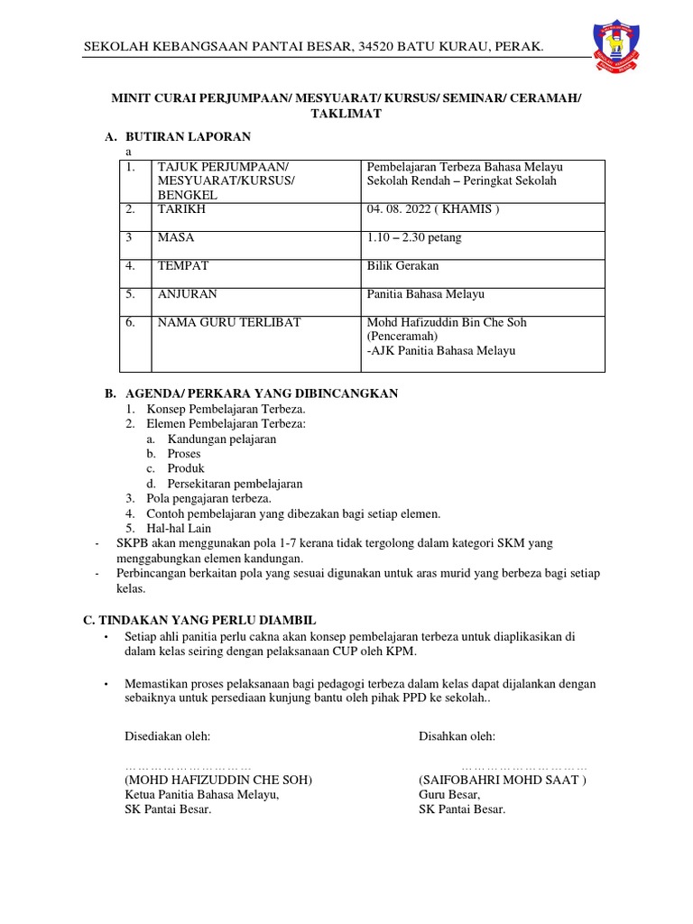 SKPB Ladap Pembelajaran Terbeza | PDF