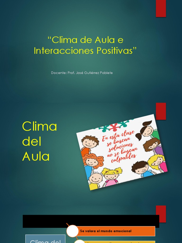 Clima Emocional en el Aula | PDF