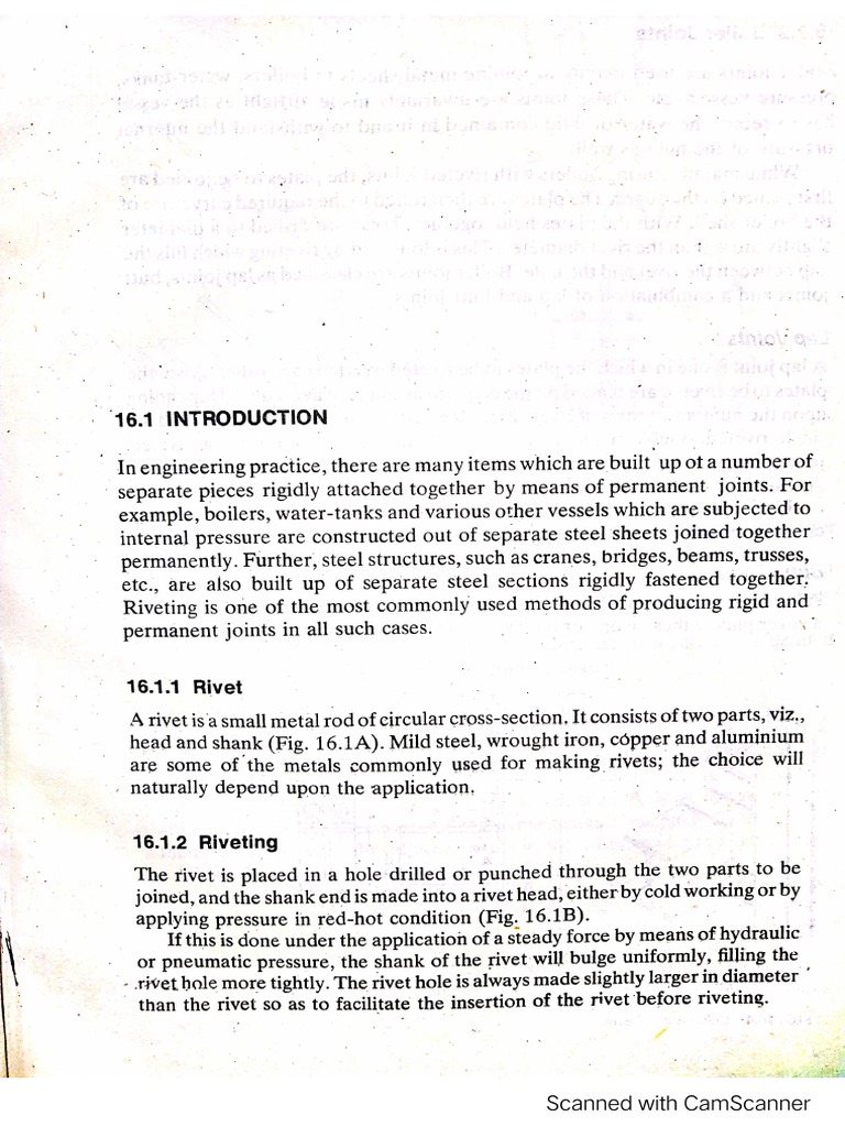 Rivet Joints Book | PDF