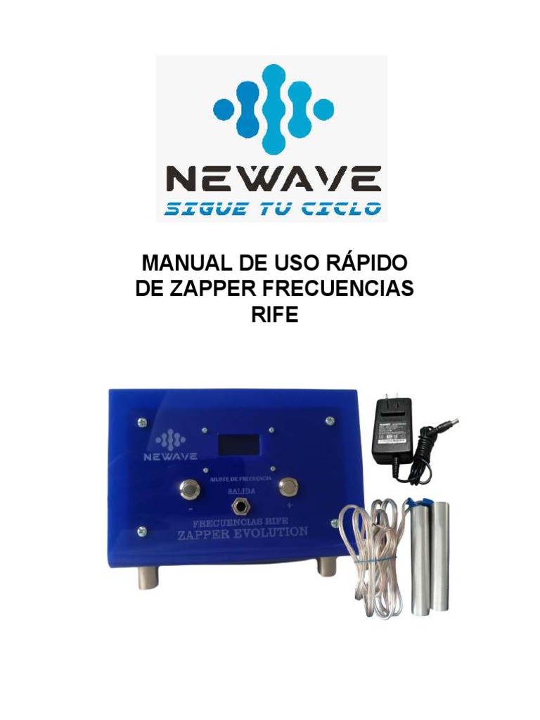 Manual de Uso Rápido de Zapper Frecuencias Rife | PDF | Frecuencia ...