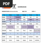 Color Coded Daily Homeschool Schedule | PDF | Linguistics | Behavior ...