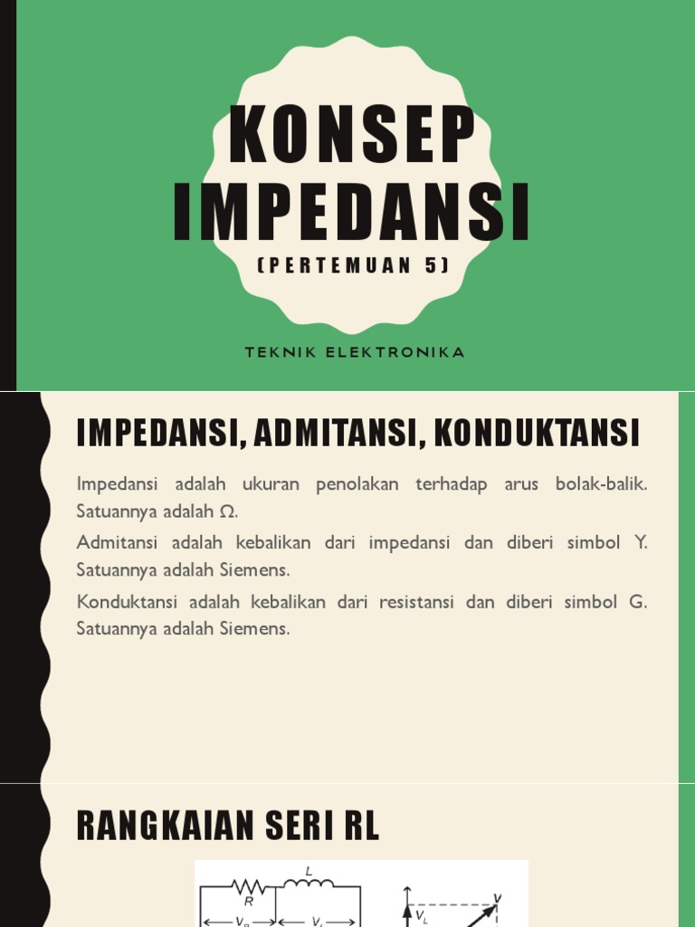 Konsep Impedansi: (Pertemuan5) | PDF