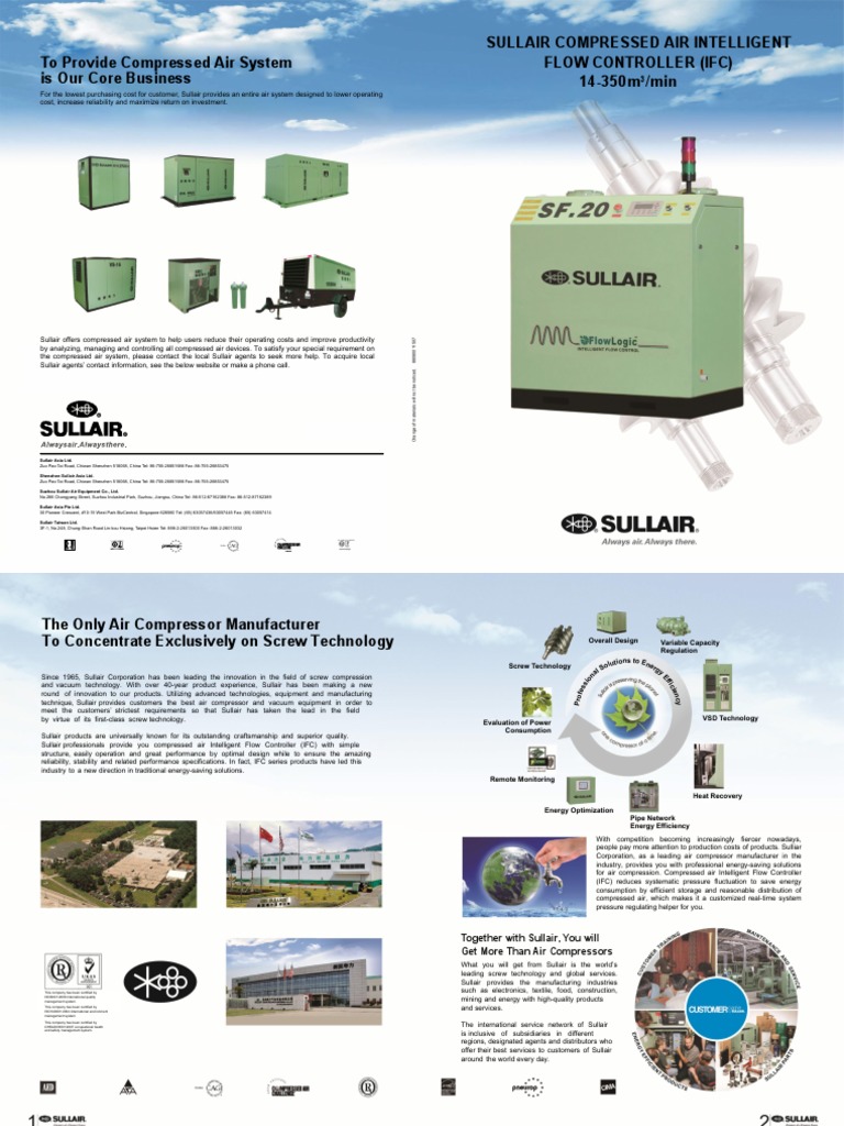 Sullair Compressed Air Intelligent Flow Controller (Ifc) To Provide ...