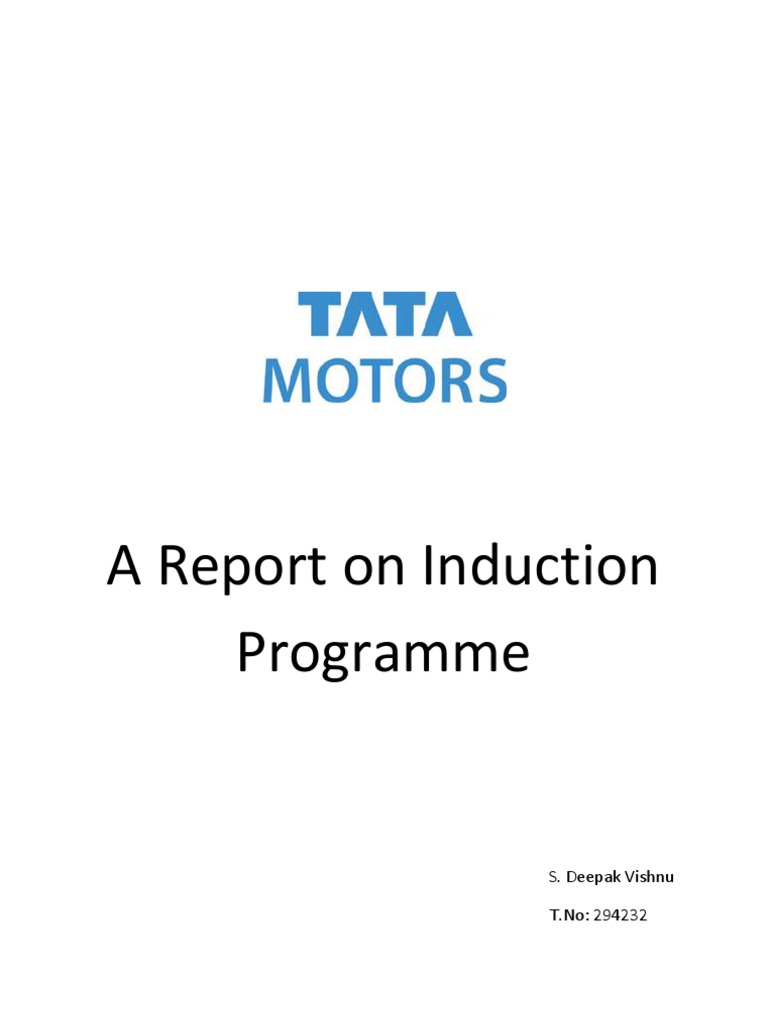 A Report On Induction Programme | PDF | Engineering Tolerance | Quality Assurance
