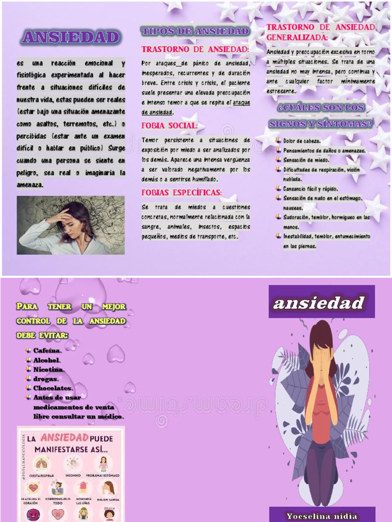 Triptico Ansiedad | PDF