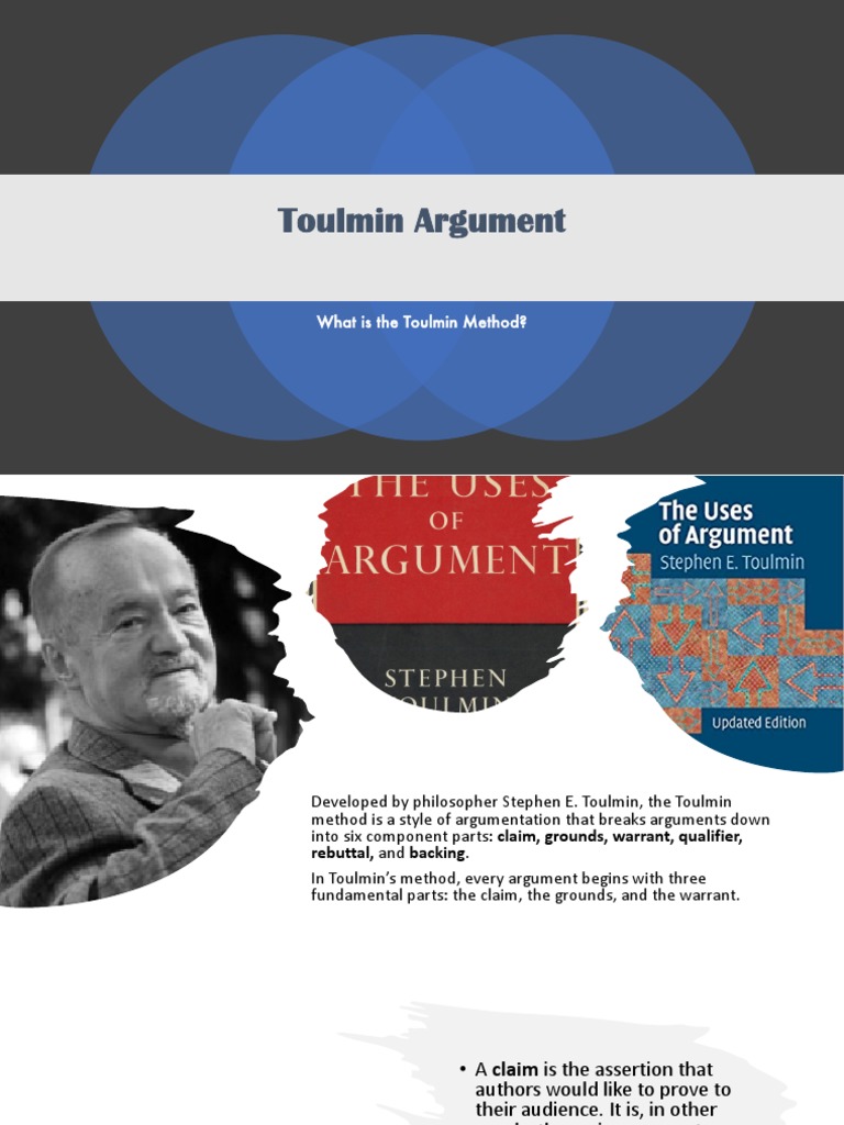 Argumentation and Warrant - Toulmin Method | PDF | Argument ...