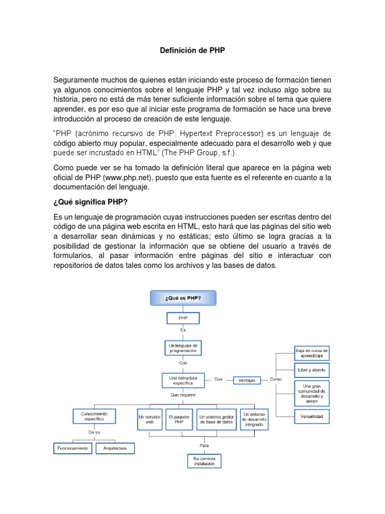 Guia1 PHP | PDF | Php | Lenguaje de programación