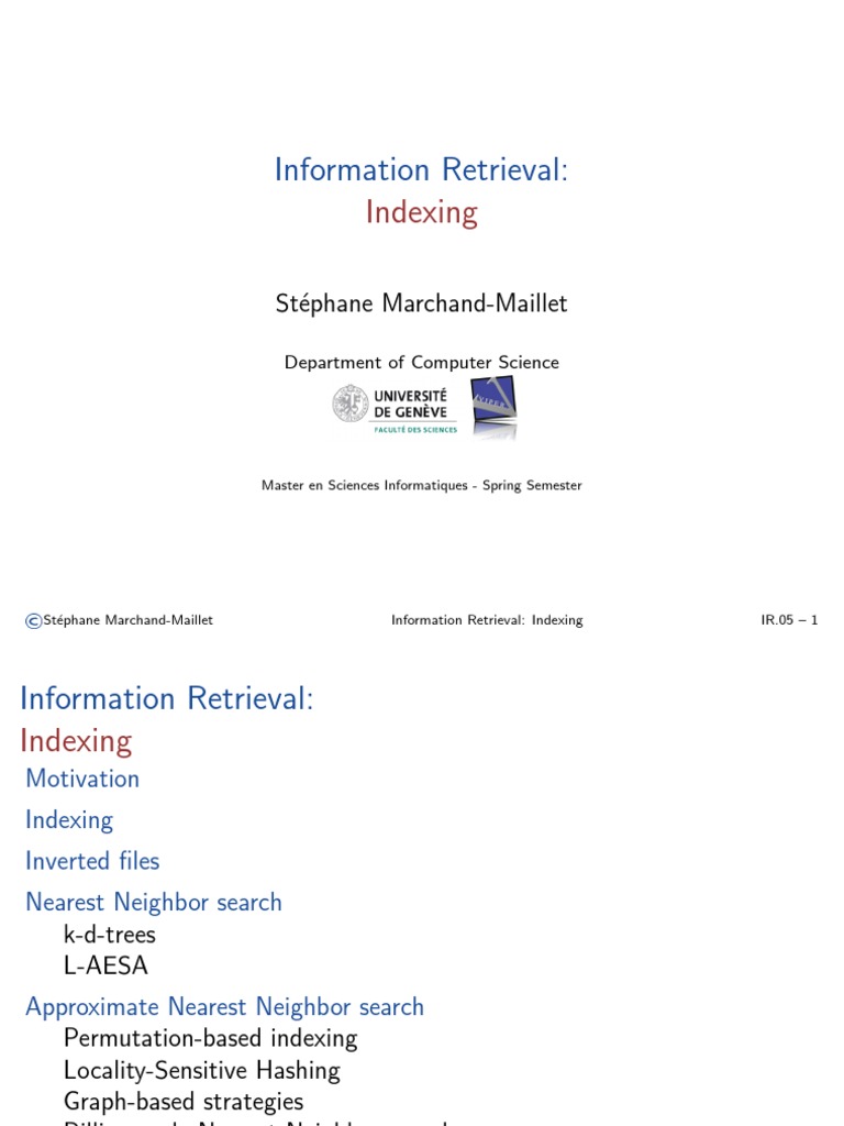 Information Retrieval:: Indexing | PDF | Search Engine Indexing | Information Retrieval