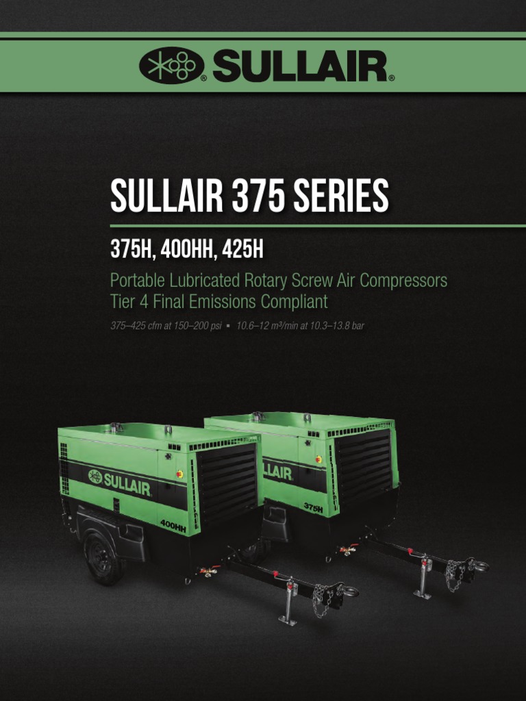 LIT Sullair 375 Brochure - PAP375T4F201905-4 - EN | PDF | Engines ...