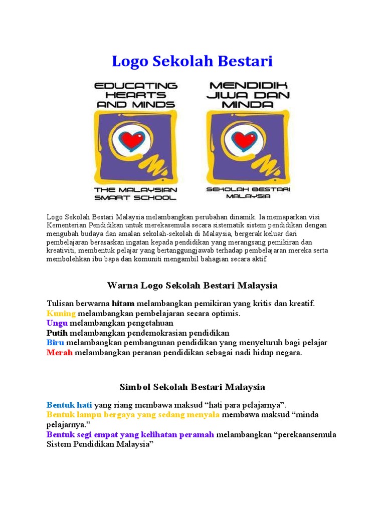 Warna Logo Sekolah Bestari Malaysia | PDF