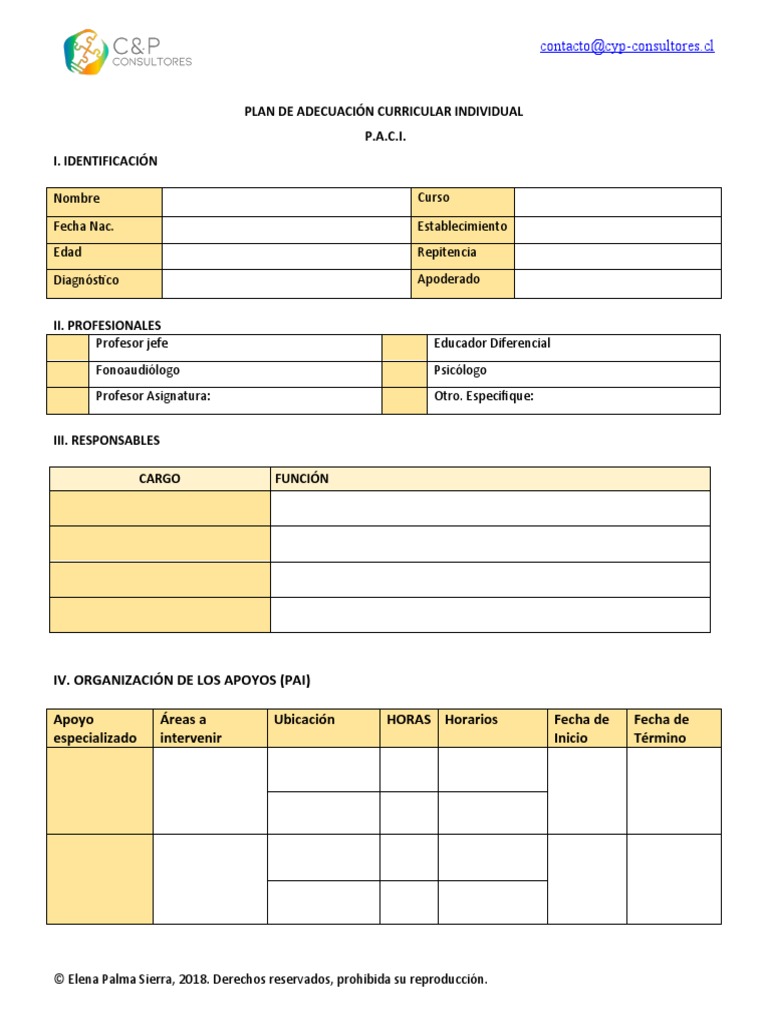 Formato PACI | PDF | Maestros