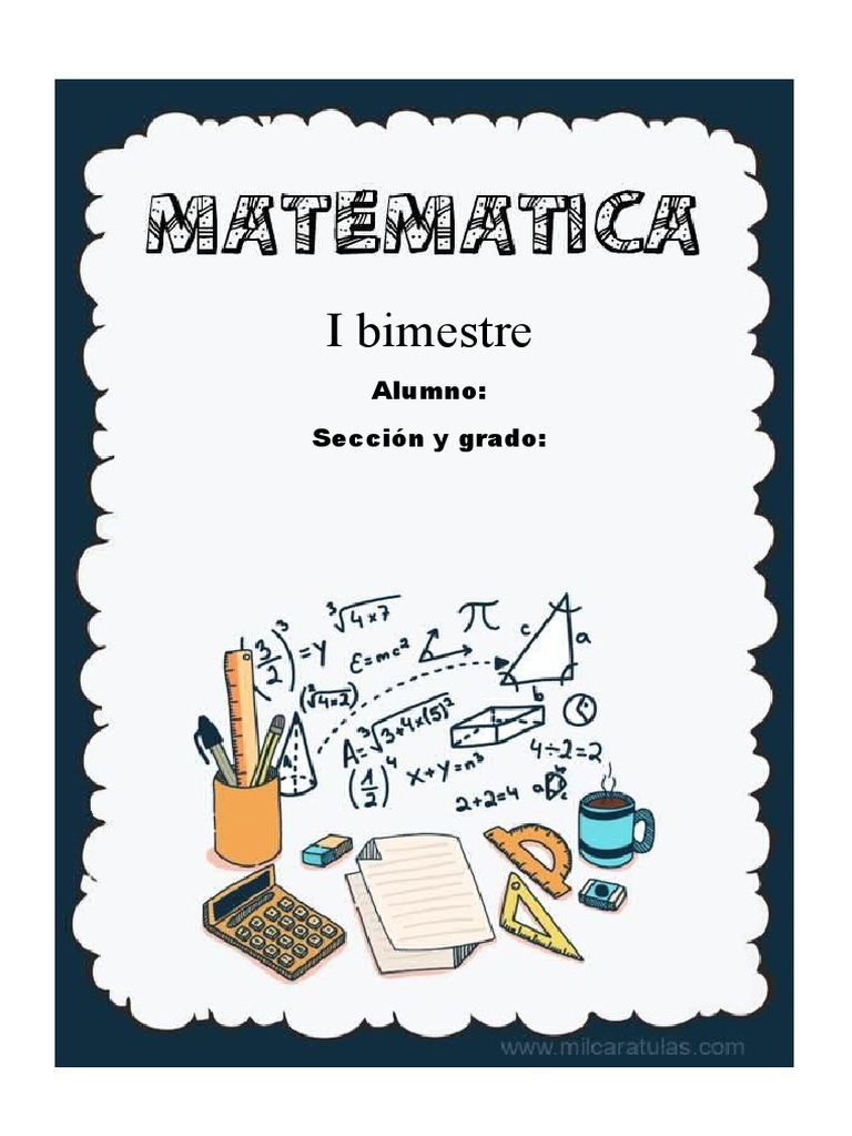 Caratula Matematica | PDF