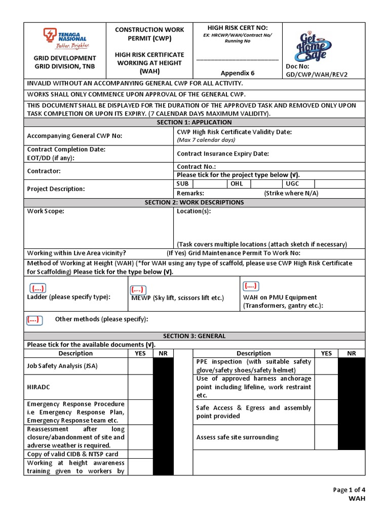 Appendix 6 - HR WAH REV 2-Restrict Editing | PDF | Safety