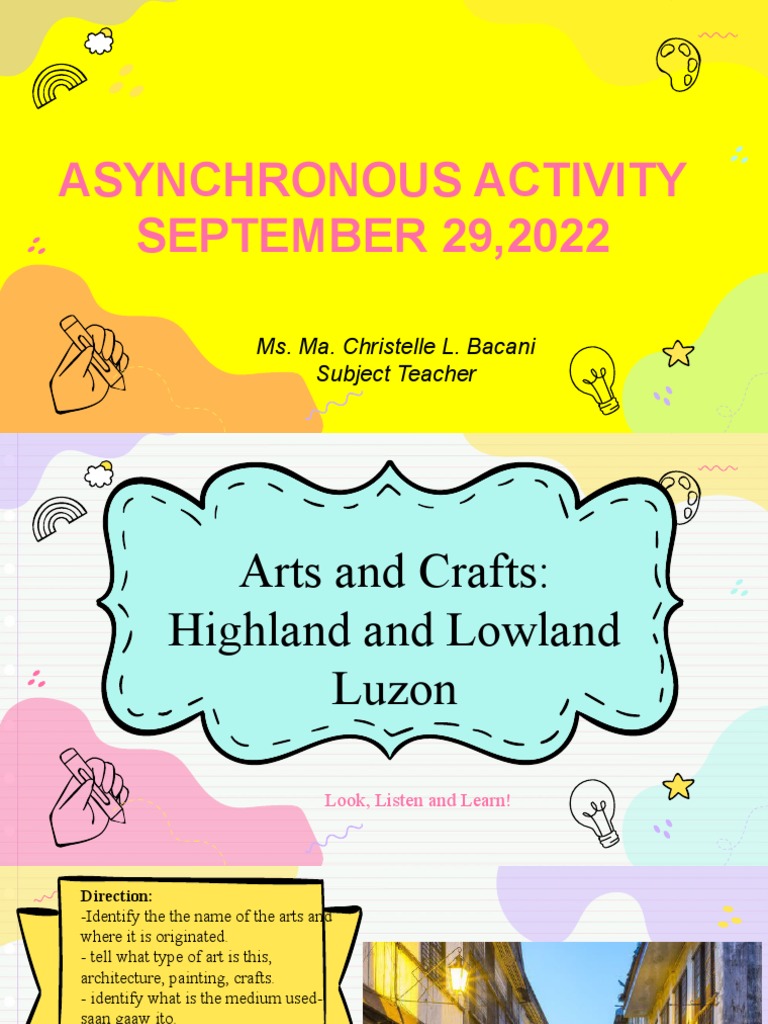 Asynchronous Activity SEPTEMBER 29,2022: Ms. Ma. Christelle L. Bacani ...