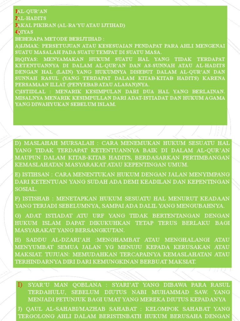 Sumber Sumber Hukum Islam Pdf 