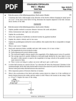Physics Class11 PYQ Worksheet JEE NEET | PDF | Acceleration | Velocity