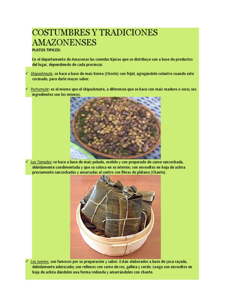Costumbres y tradiciones del Amazonas | PDF