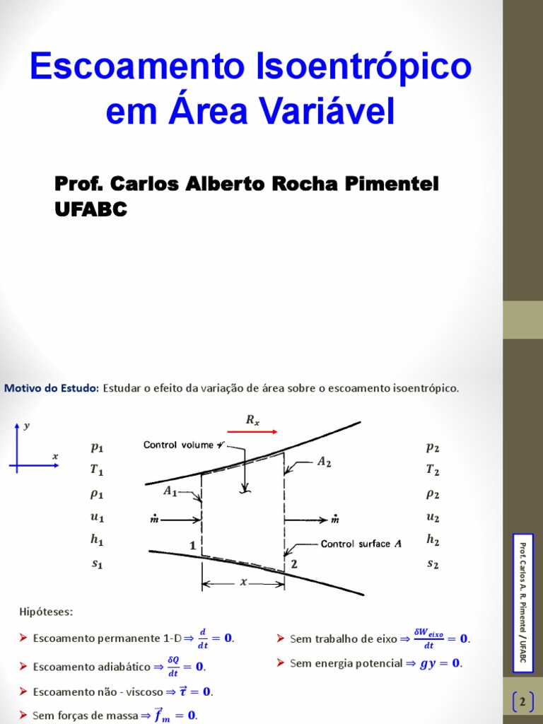 12 - Dinâmica Dos Gases - Escoamento Isentrópico 1 - D Permanente Com ...