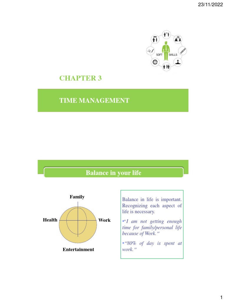 Chapter3 Time Management HM | PDF | Goal | Circadian Rhythm
