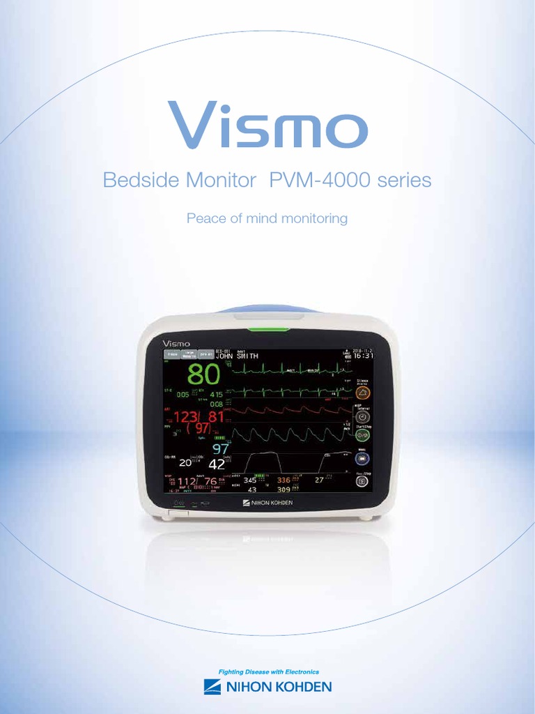 Monitor de Signos Nihon Kohden PVM-4000 - 9760 | PDF | Monitoring (Medicine) | Blood Pressure