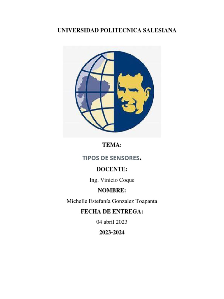 Instituto Tecnologico Universitario Ismac | PDF | Sensor | Ingenieria ...
