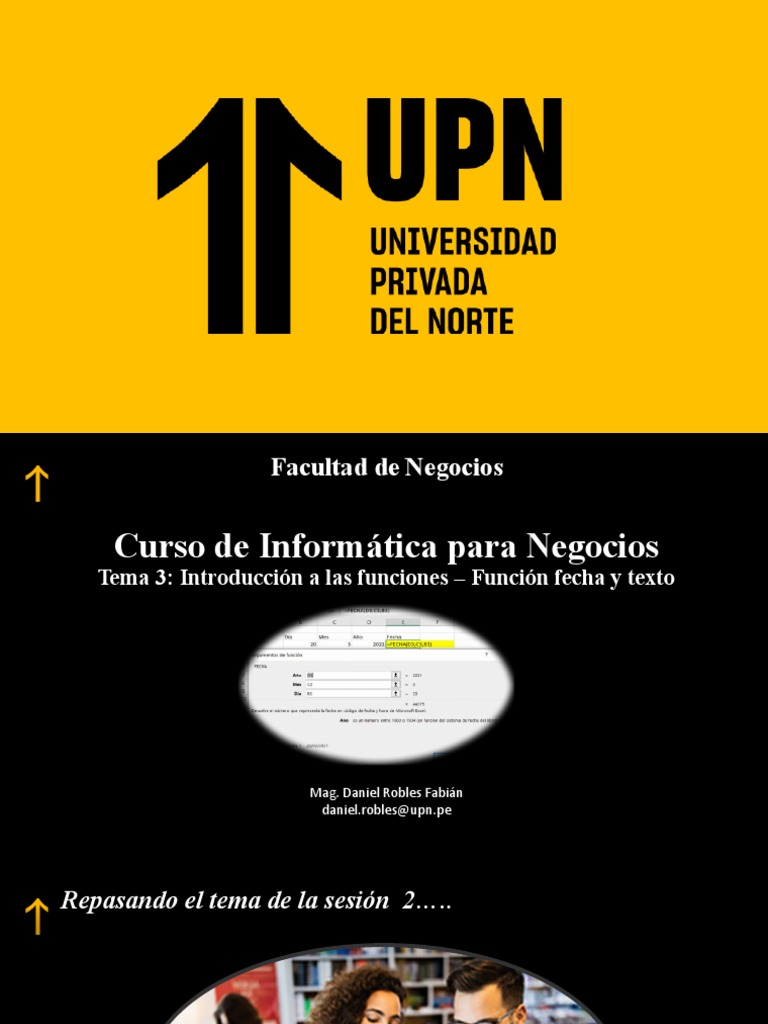 S3_Introducción a las funciones | PDF | Microsoft Excel | Cadena (informática)
