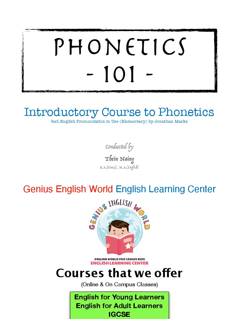 Phonetics 101 Pdf Phonetics Human Throat