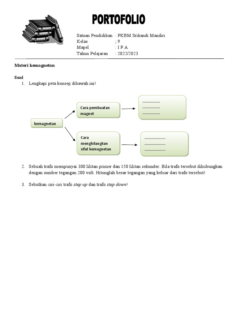 Soal Penilaian Portofolio Ipa 9 | PDF | Teknologi & Rekayasa