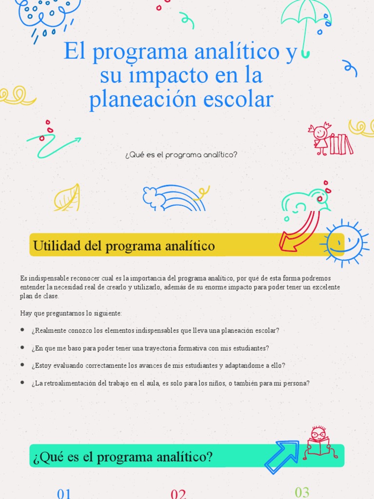 Curso Taller Programa Analítico | PDF | Educación primaria | Aprendizaje