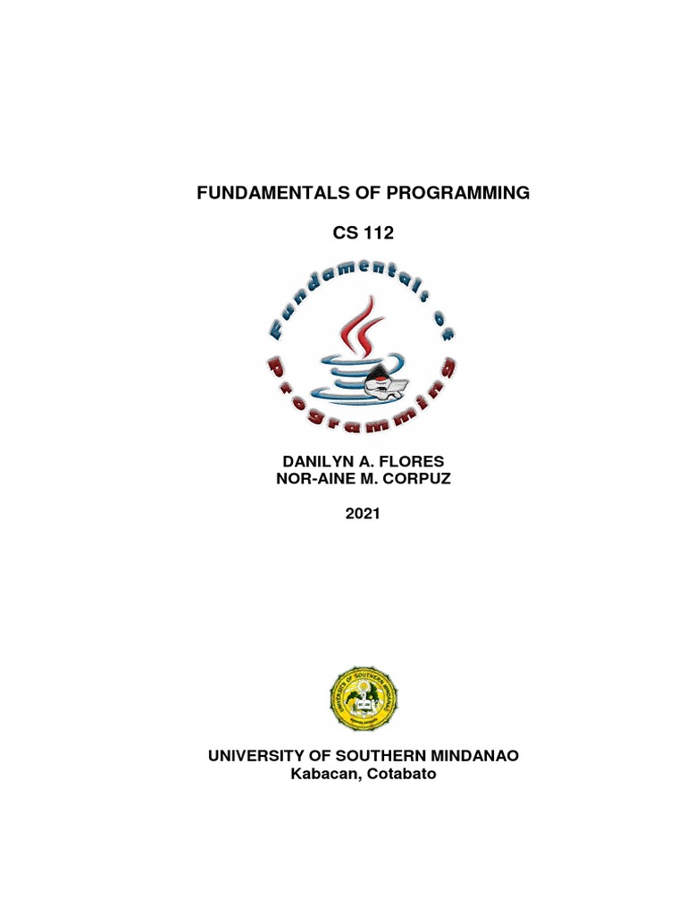 Cs 112 Module Chapter 4 5 1st Sem 2021 2022 Pdf Computer Program Programming
