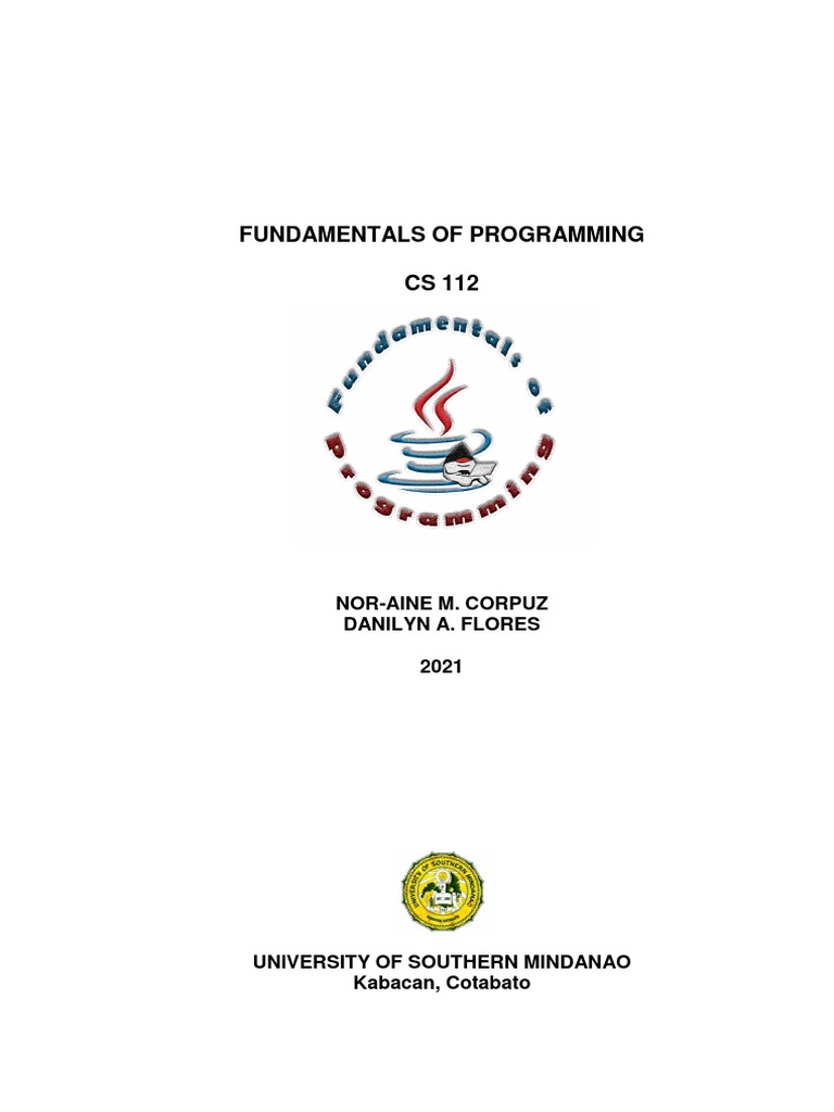 CS 112 MODULE Chapter 1-3 1st Sem 2021-2022 | PDF | Computer Programming | Programming