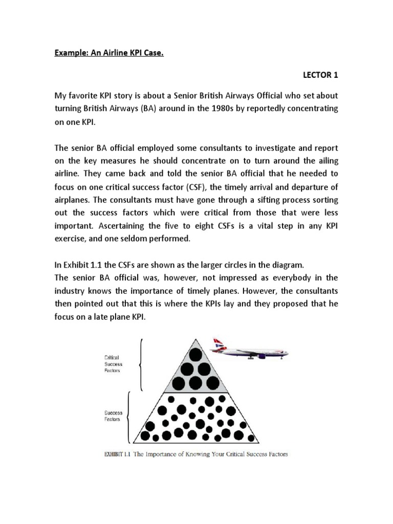 5 An Airplane KPI Case | PDF | Transport | Aviation