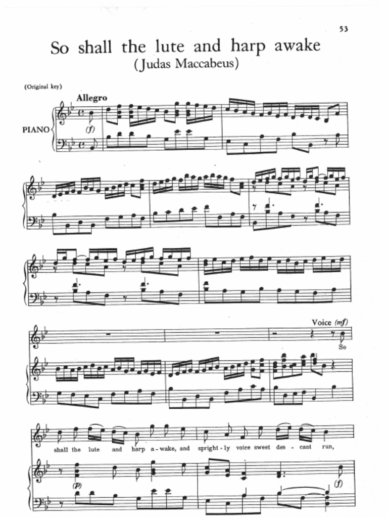 So Shall The Lute and Harp Awake | PDF