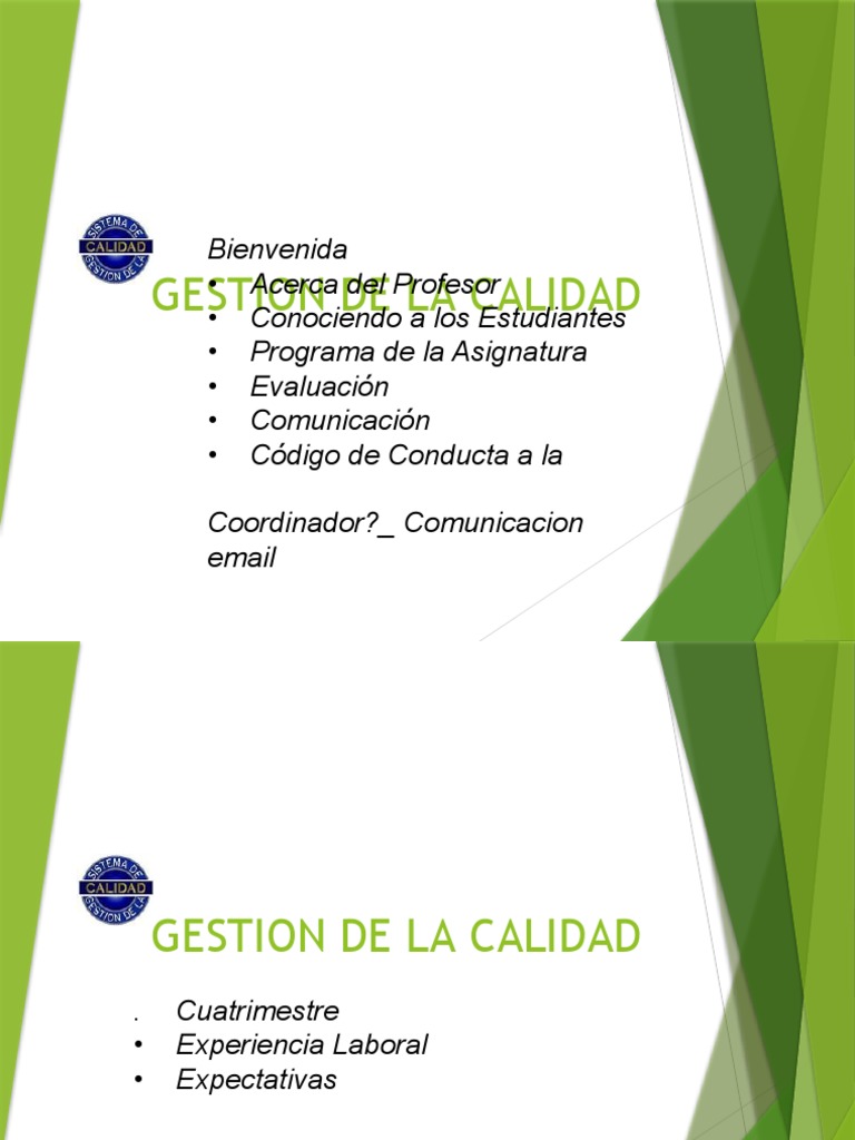 GESTION DE LA CALIDAD Tema 1 2023 | Descargar gratis PDF | Calidad (comercial) | Gestión de la ...