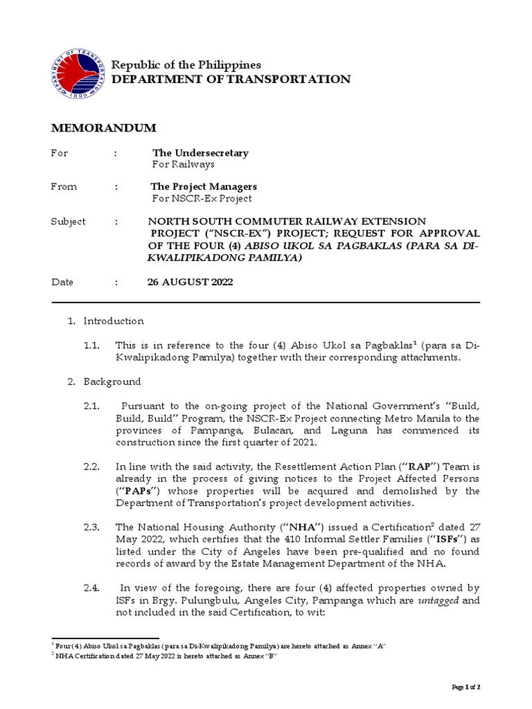 Memo UCBC Abiso Ukol Sa Pagbaklas Untagged | PDF | Public ...