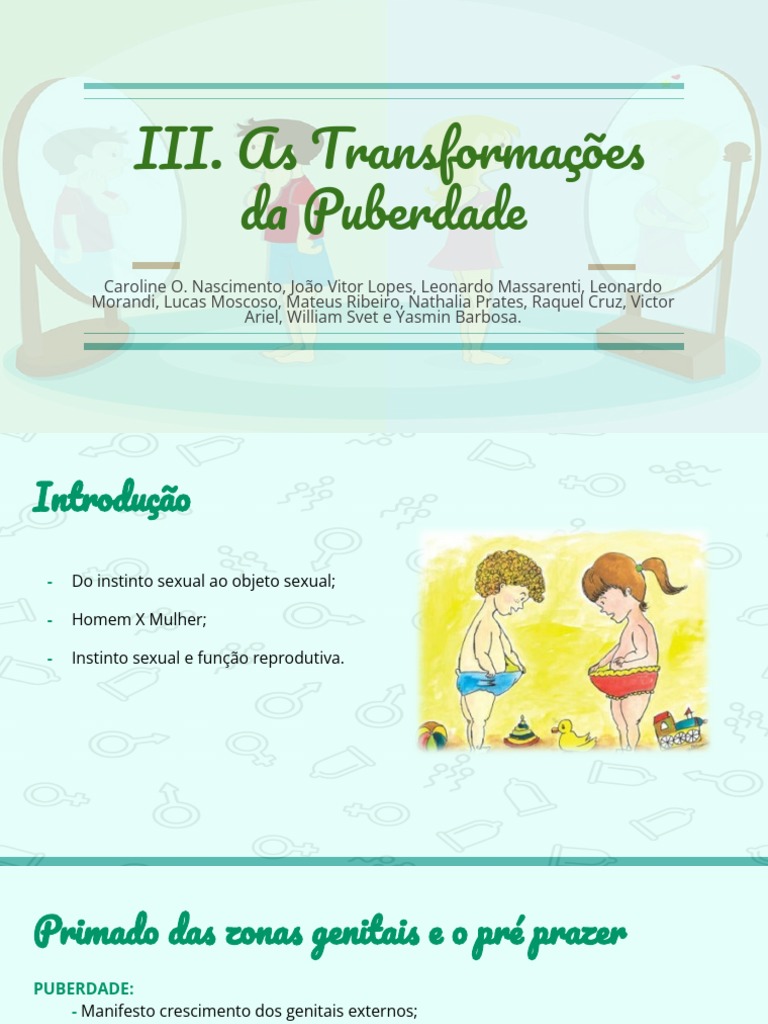 Transformações da Puberdade e Sexualidade | PDF | Libido | Sigmund Freud